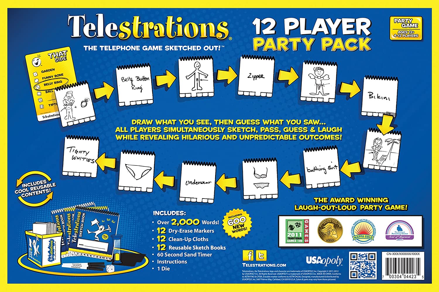 Telestrations: 12 Player Party Pack Board Game | Monopolis - Toko Board ...